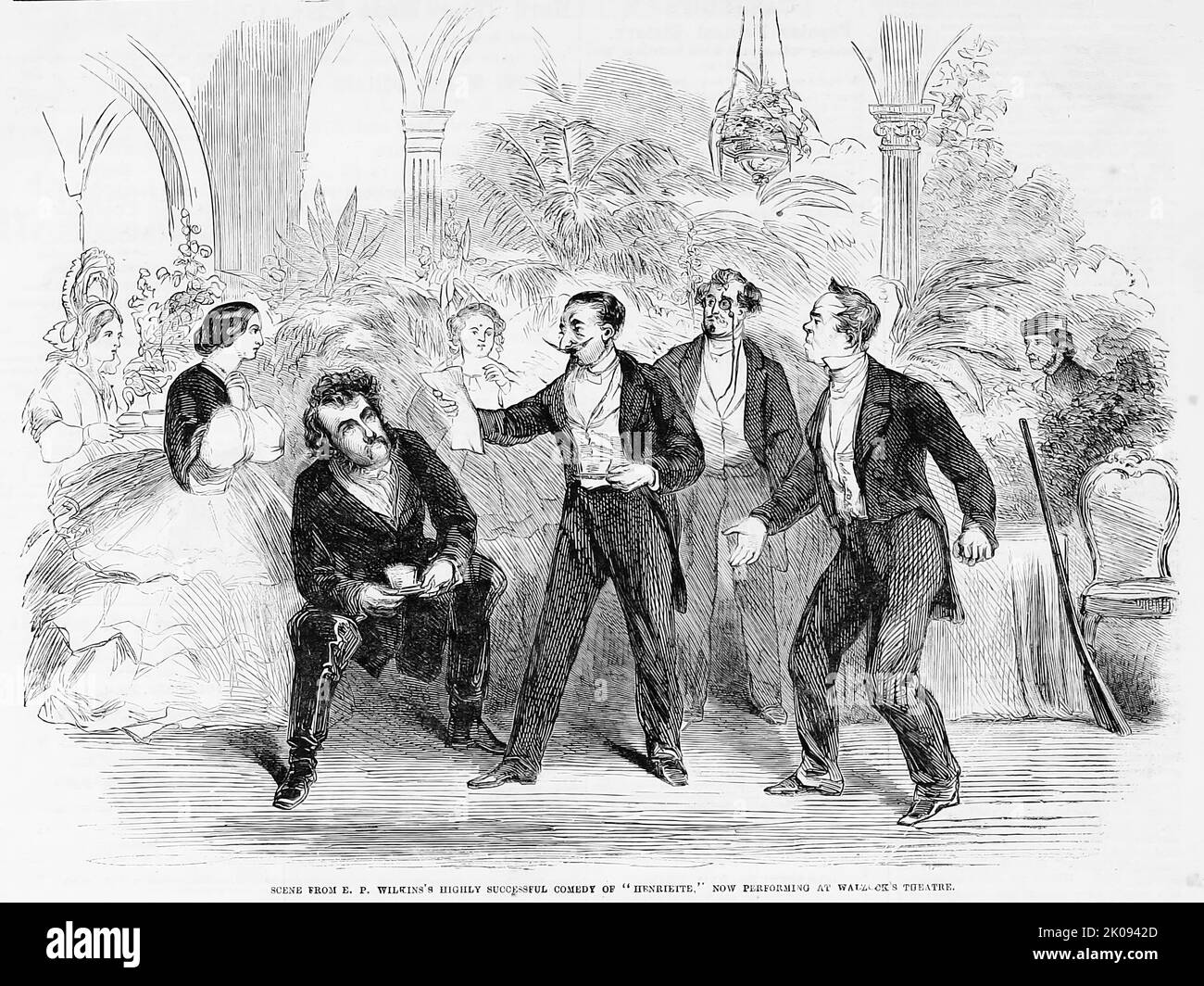 Scene from Edward P. Wilkins' highly successful comedy of Henriette ...