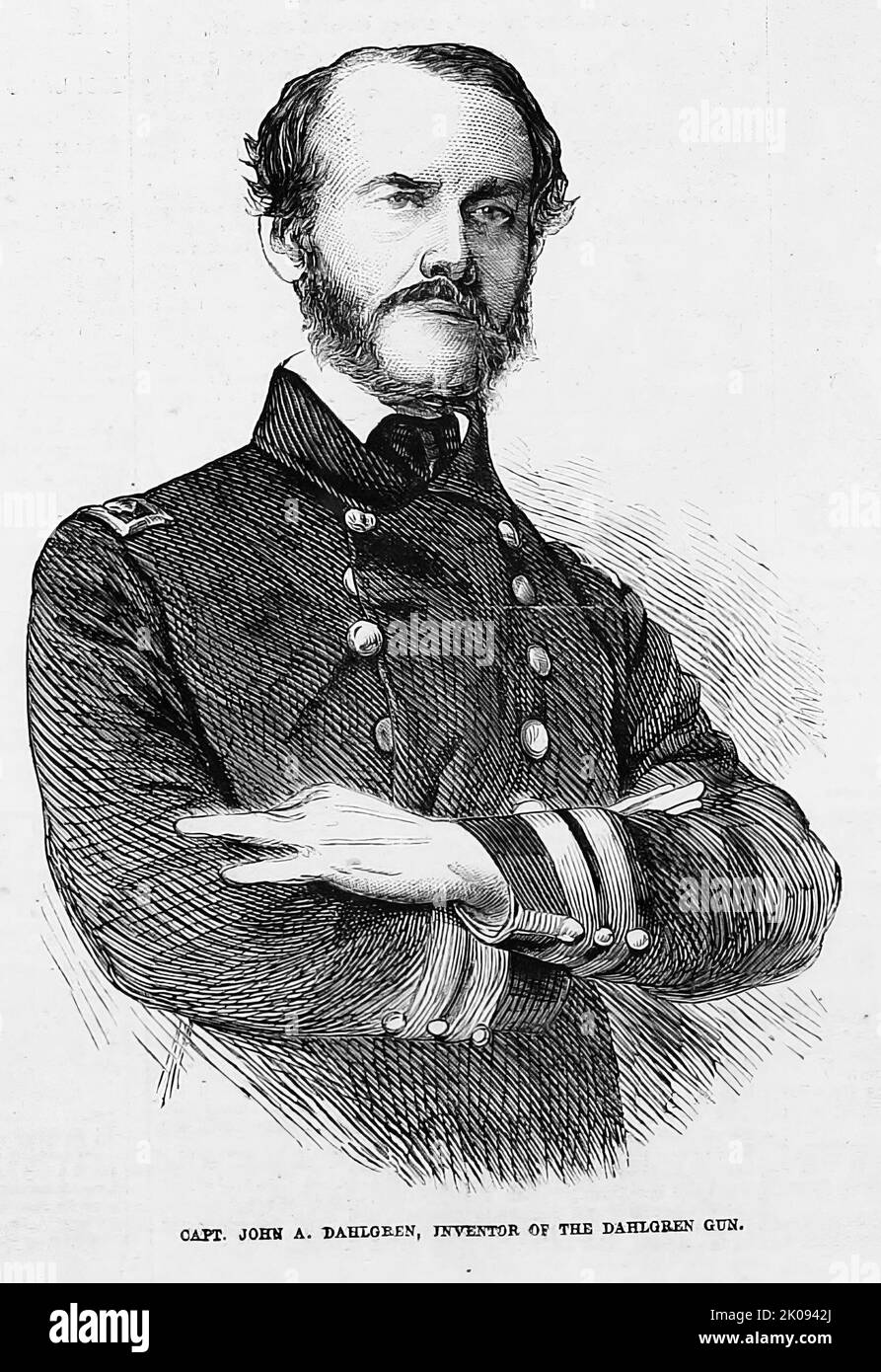 Portrait of Captain John Adolphus Bernard Dahlgren, inventor of the ...
