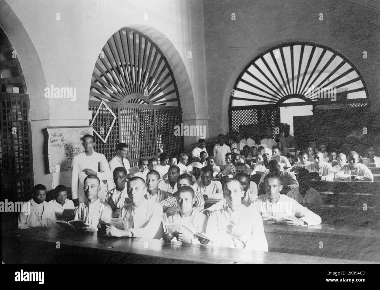Puerto Rico Schools, 1912. [Men in a classroom] Stock Photo - Alamy