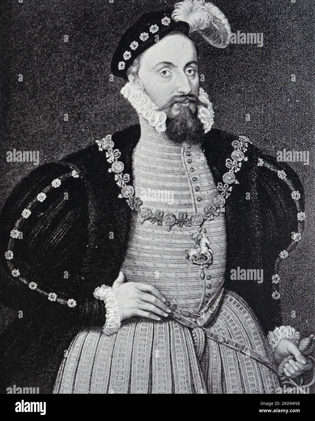 Print of Henry Grey, Duke of Suffolk, from a painting by Gheeroedts ...