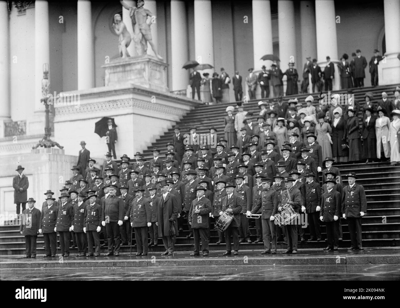 Grand Army of The Republic - Group, 1910. [Veterans on the steps of the ...