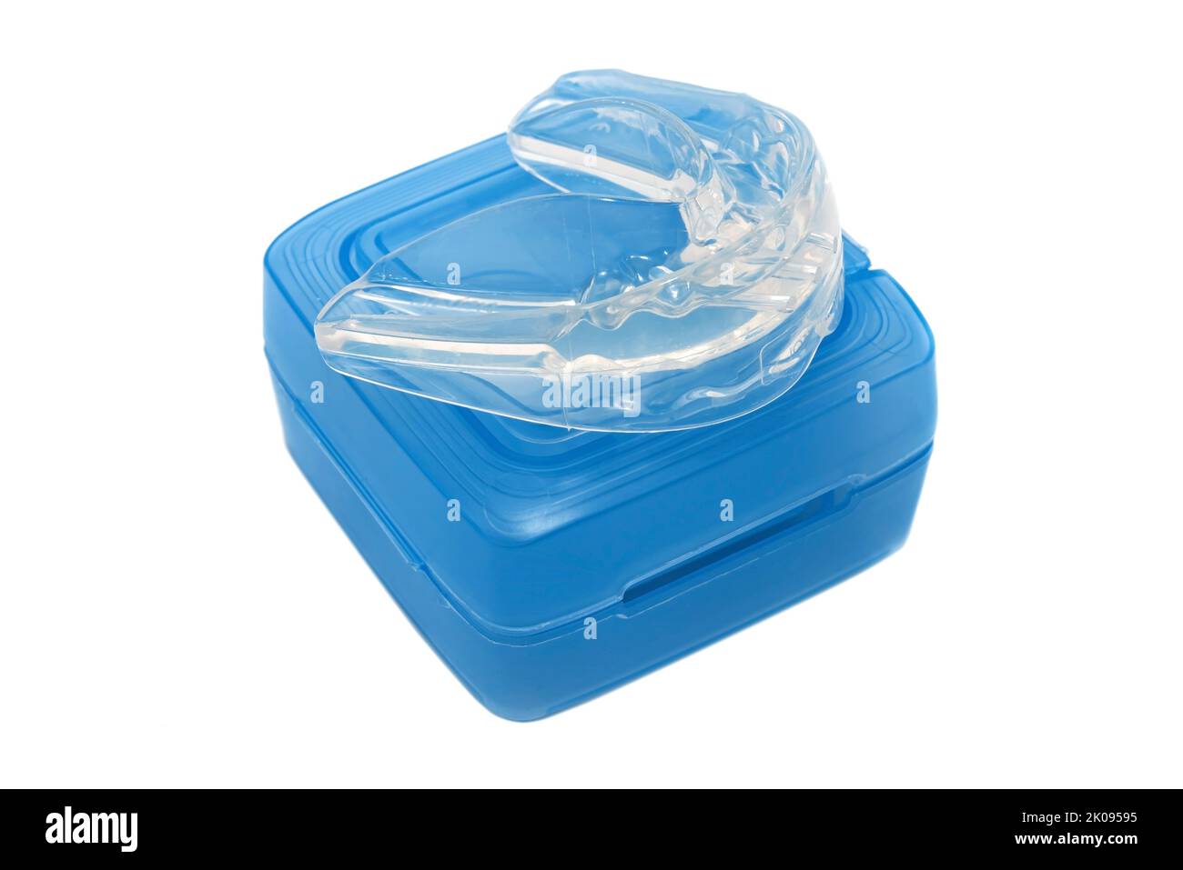 Removable dental straightener on a white background. Trainer, aligner ...