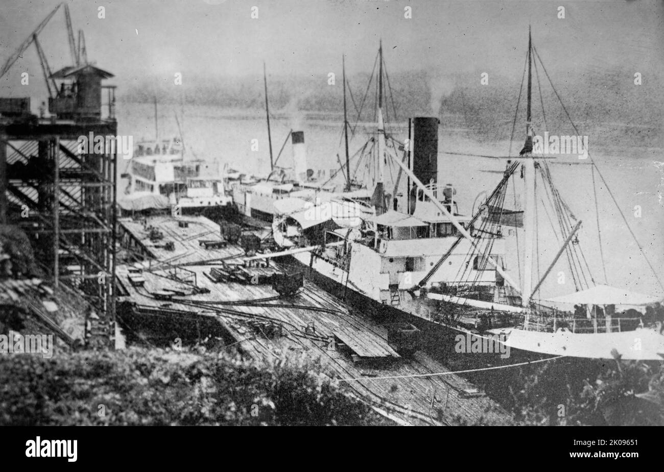 Peru. Scenes In Iquitos, 1912. 'The Booth Pier, Iquitos' Stock Photo ...