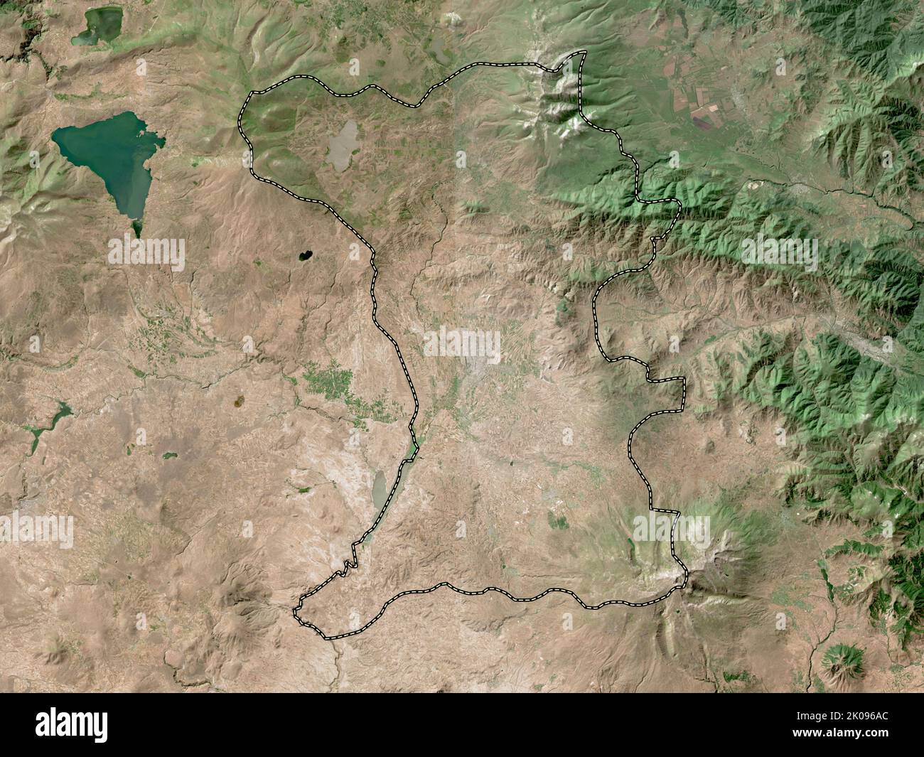 Shirak, province of Armenia. High resolution satellite map Stock Photo ...