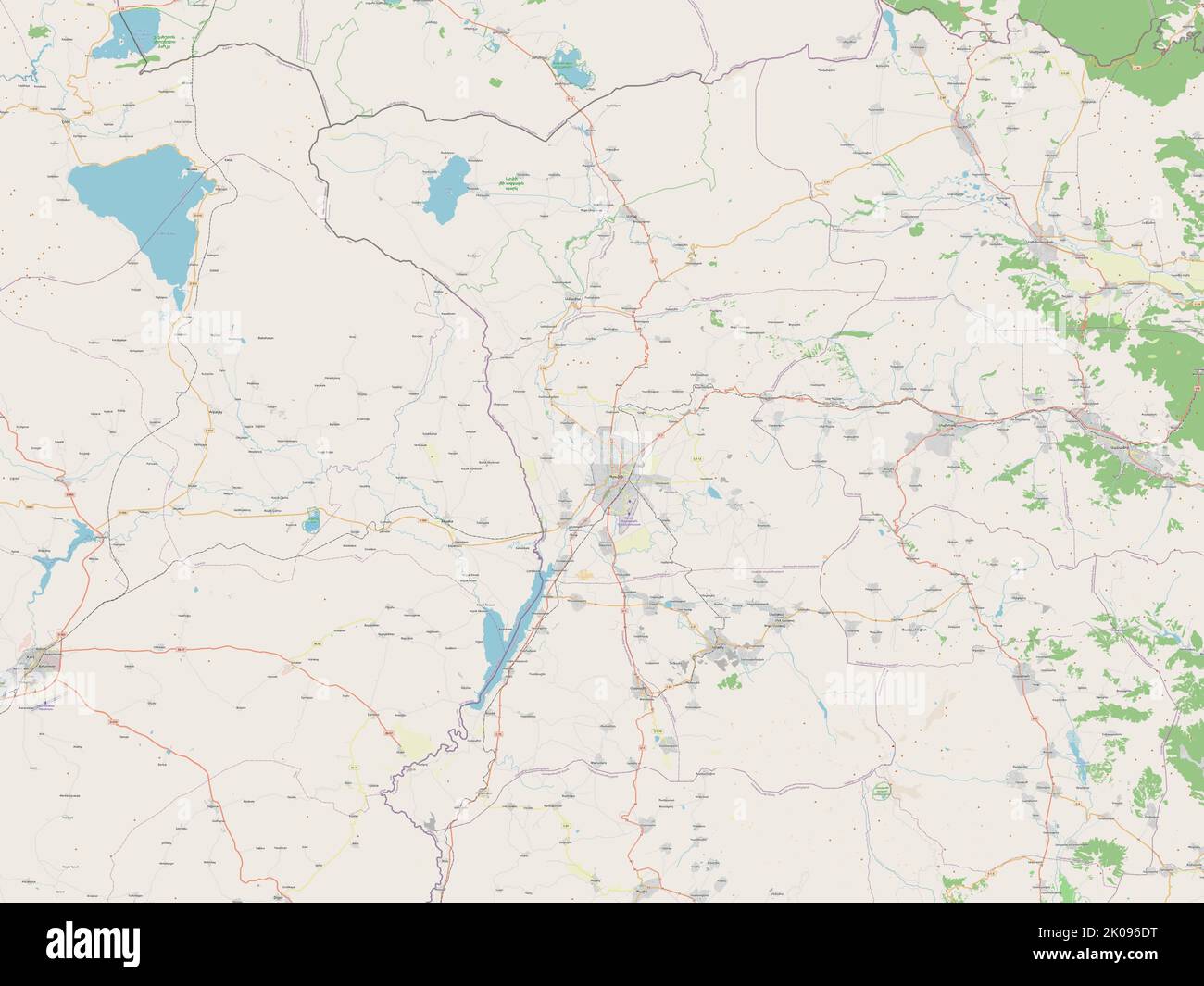 Shirak, province of Armenia. Open Street Map Stock Photo - Alamy