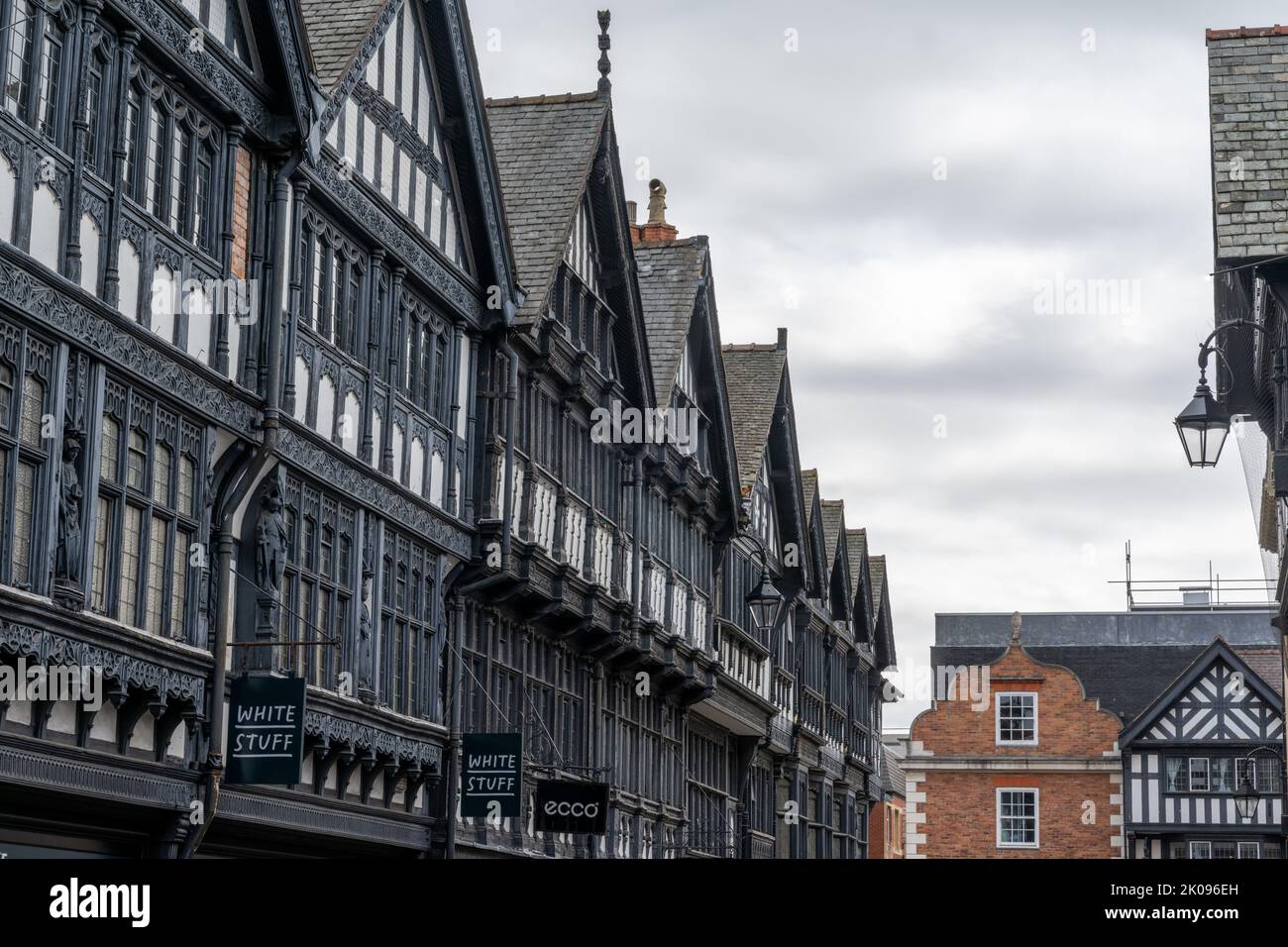 Chester, United Kingdom - 26 August, 2022: view of the historic half ...