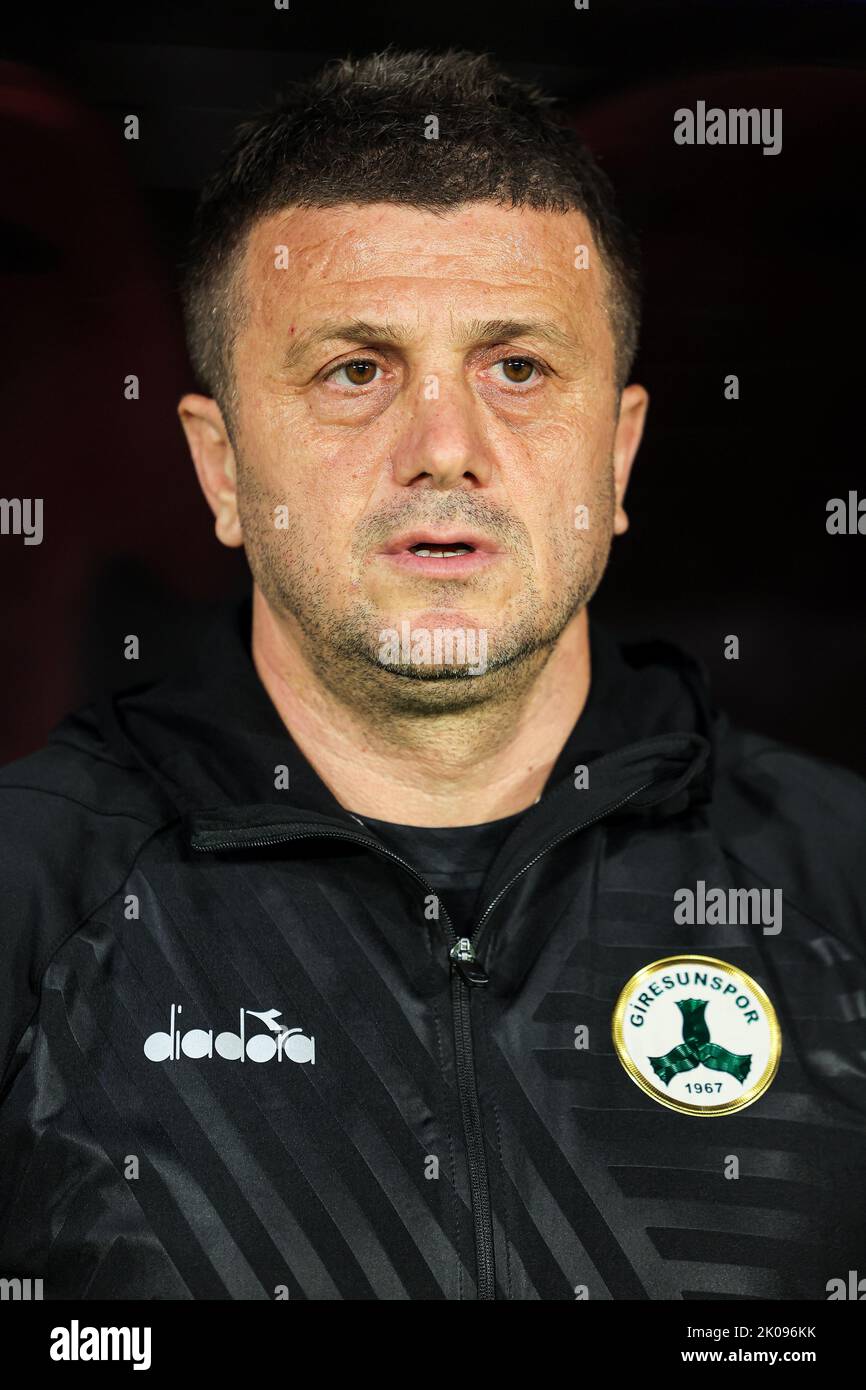 ISTANBUL, TURKEY - SEPTEMBER 10: head coach Hakan Keles of Giresunspor ...