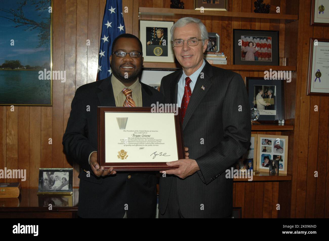 Bryan Greene Receiving Meritorious Executive Award - Bryan Greene ...