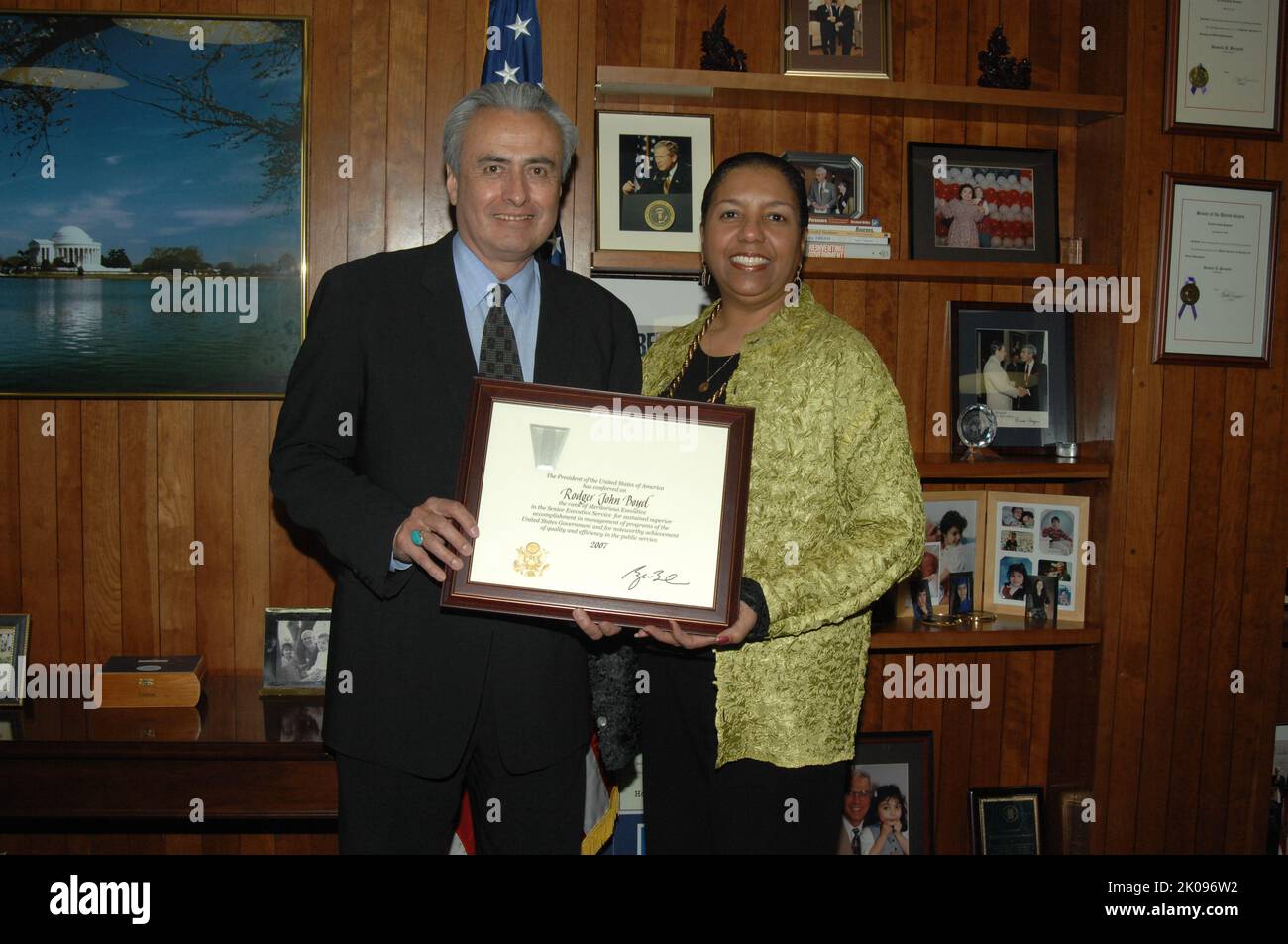 General Deputy Assistant Secretary Paula Blunt with Rodger John Boyd ...