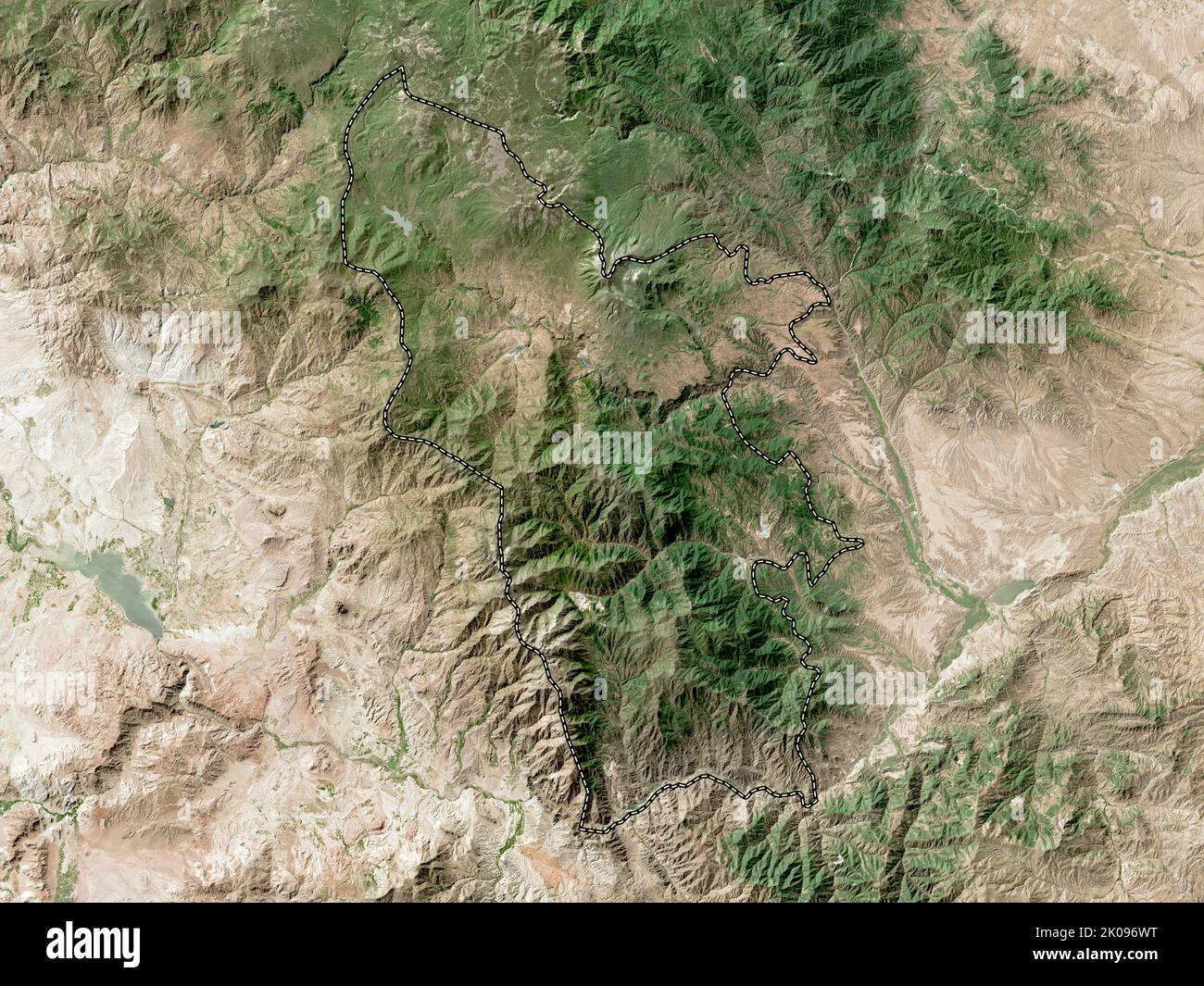 Syunik, province of Armenia. High resolution satellite map Stock Photo ...