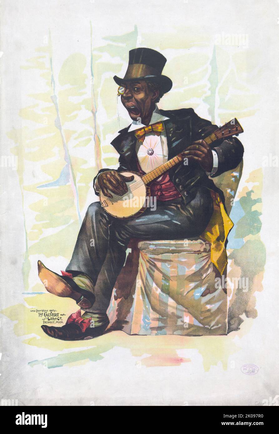 African american man playing a banjo hi-res stock photography and ...