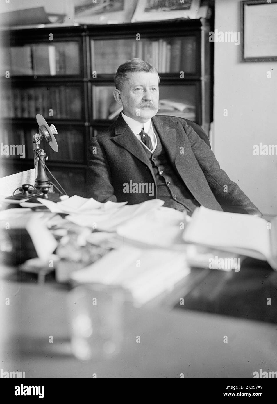 Edward B. Moore, Commissioner of Patents - At Desk, 1912. [Edward Bruce ...