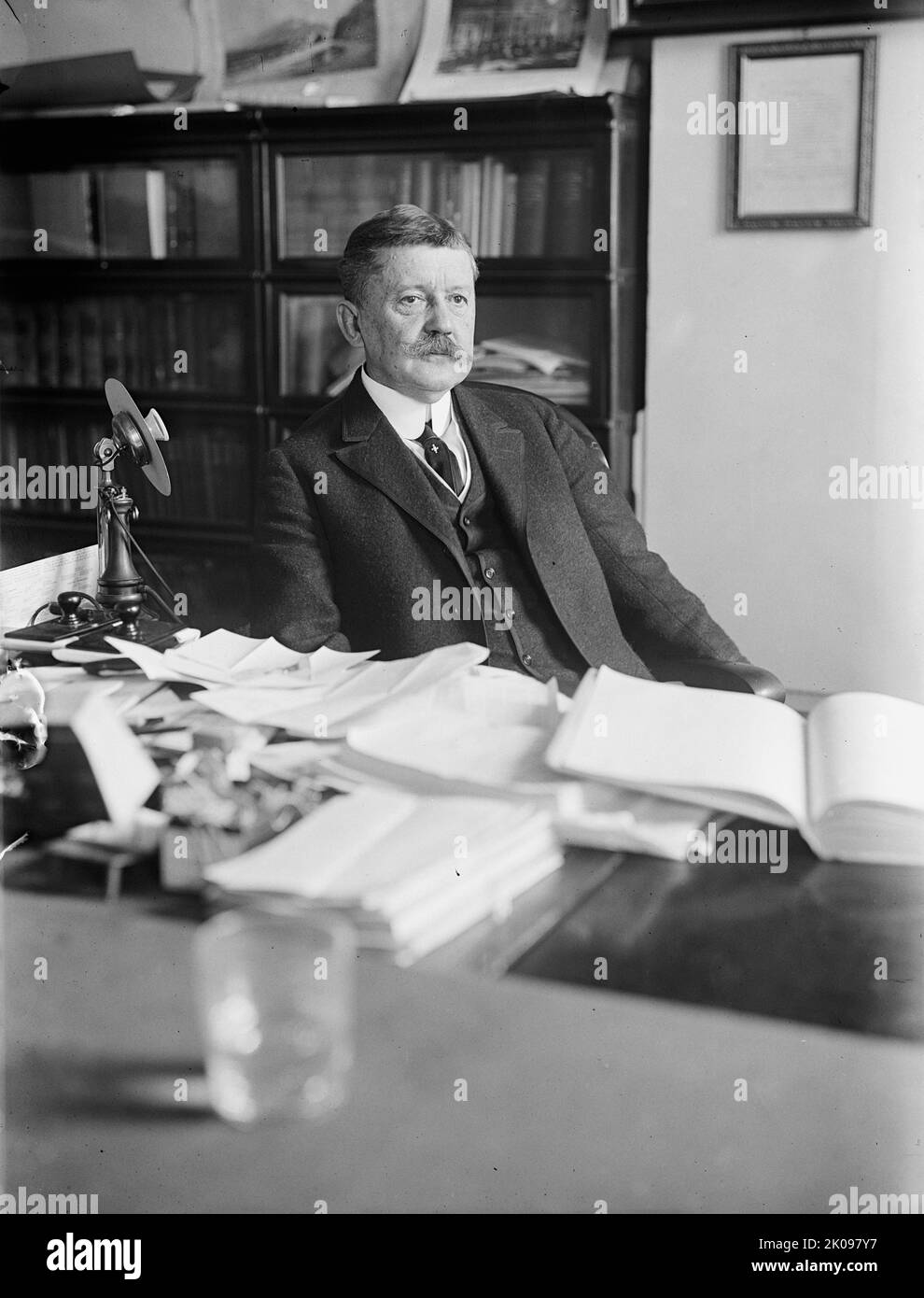 Edward B. Moore, Commissioner of Patents - At Desk, 1912. [Edward Bruce ...