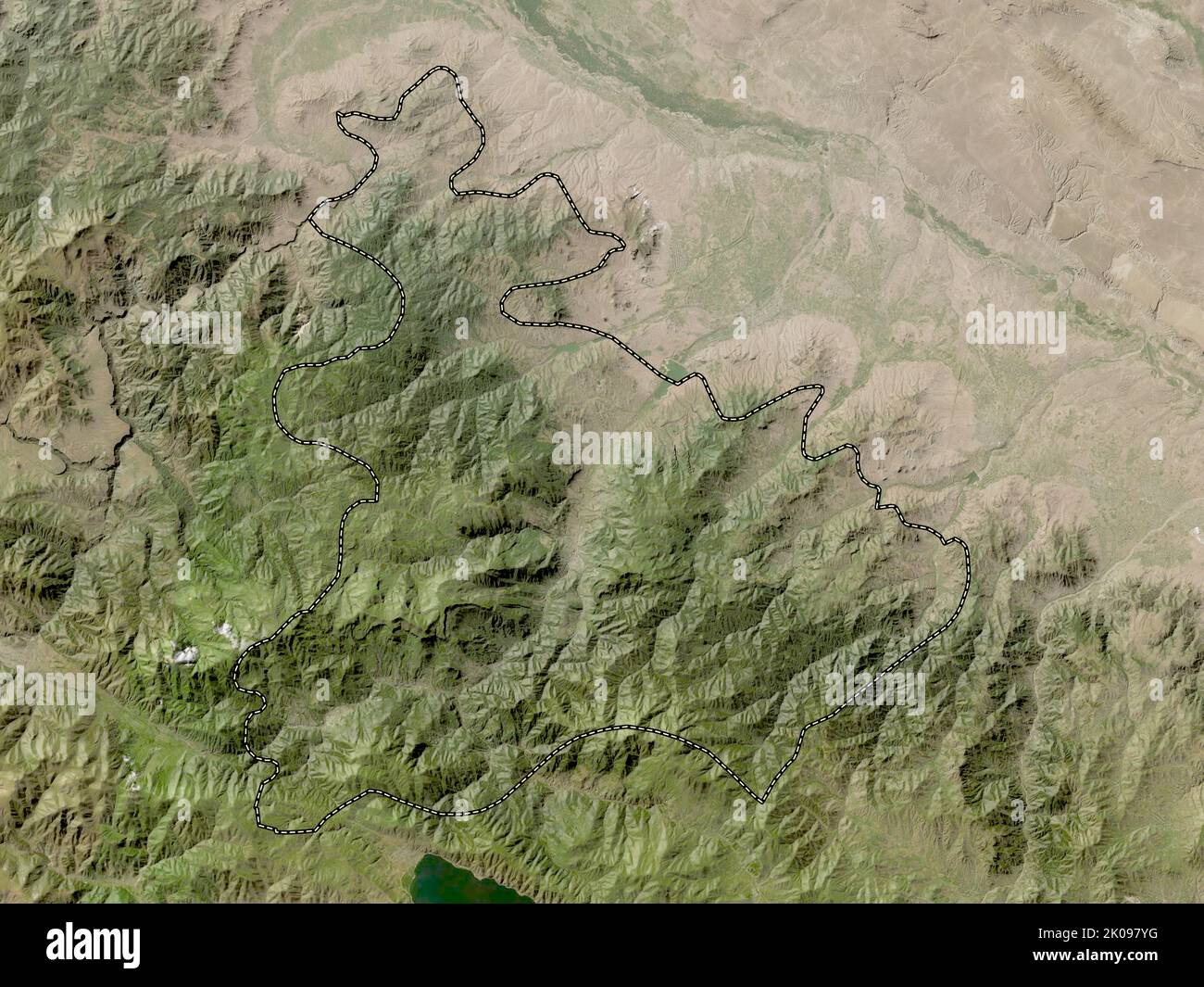 Tavush, province of Armenia. Low resolution satellite map Stock Photo ...