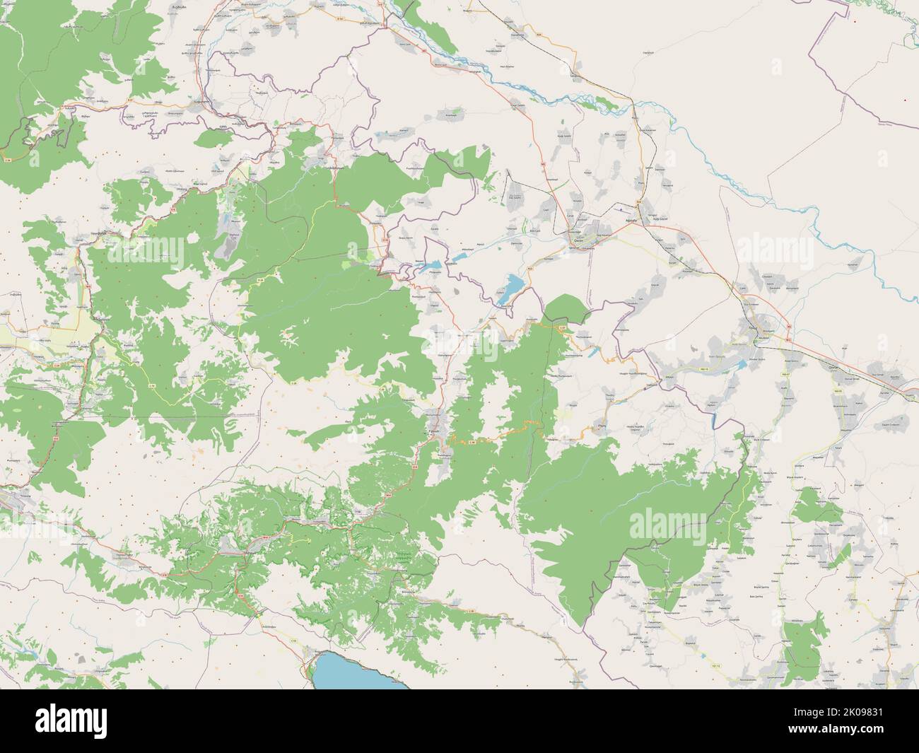 Tavush, province of Armenia. Open Street Map Stock Photo - Alamy