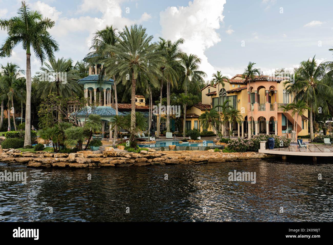 Fort Lauderdale, Miami, Florida - September 9, 2022: Landscape with ...