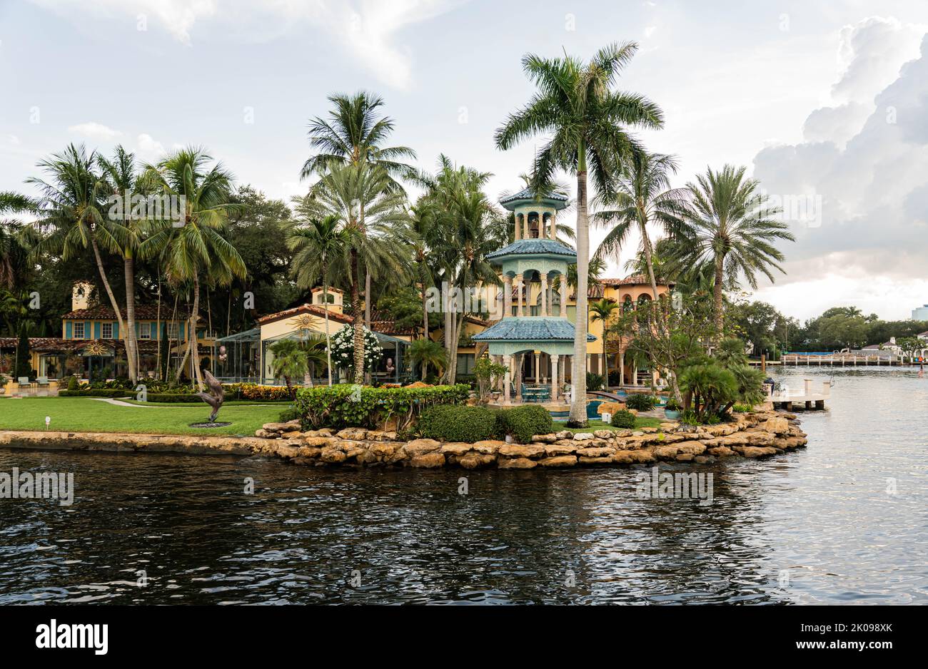 Fort Lauderdale, Miami, Florida - September 9, 2022: Landscape with ...