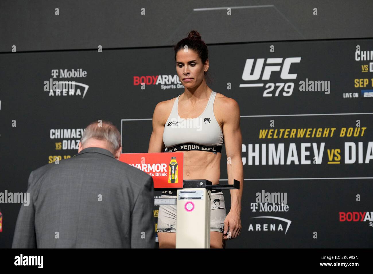 LAS VEGAS, NV - September 9: Danyelle Wolf on stage while the madness ...
