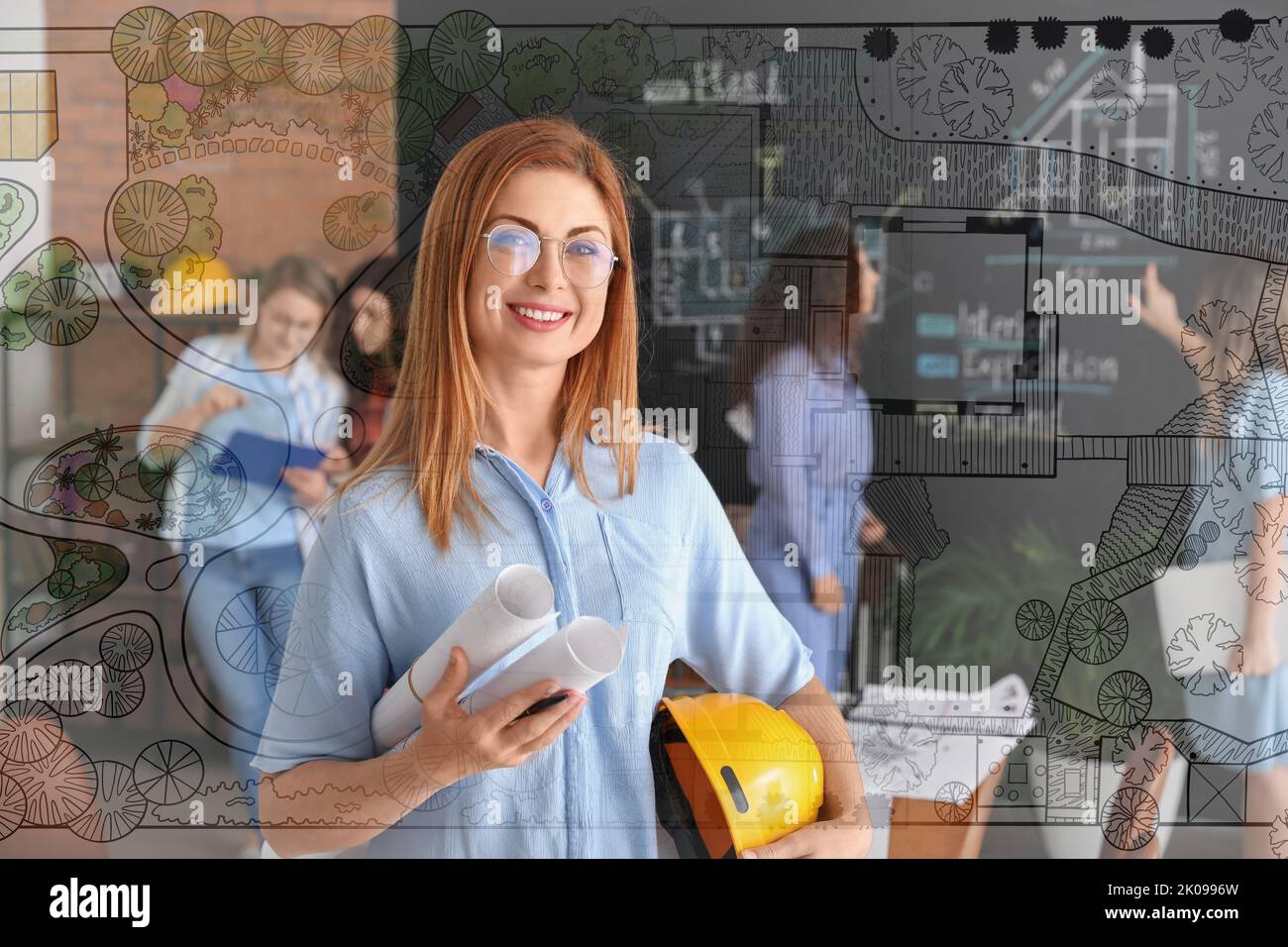 Female landscape architect hi-res stock photography and images - Alamy