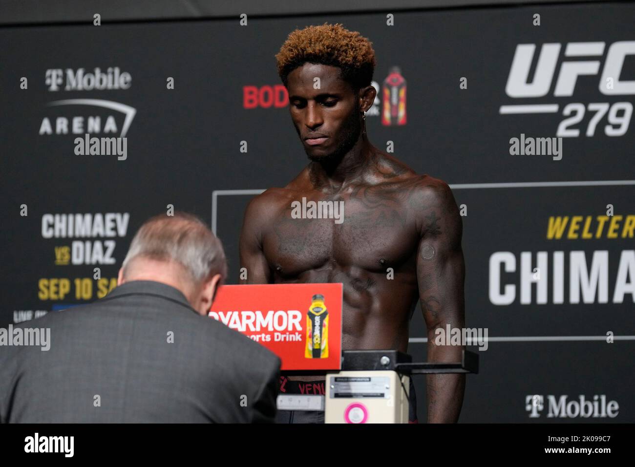 LAS VEGAS, NV - September 9: Hakeem Dawodu on stage while the madness ...