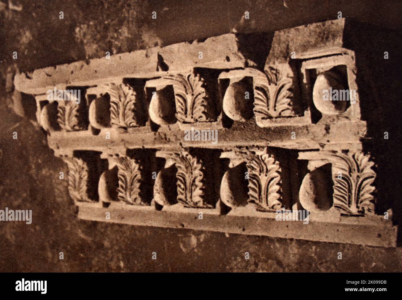 Cornice block with egg and ancanthus moulding, at the Christian ...