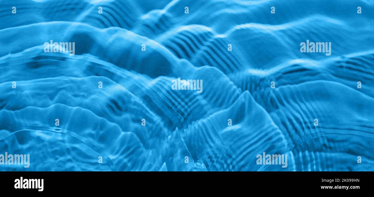 Surface of clean water with ripples. Banner for design Stock Photo - Alamy