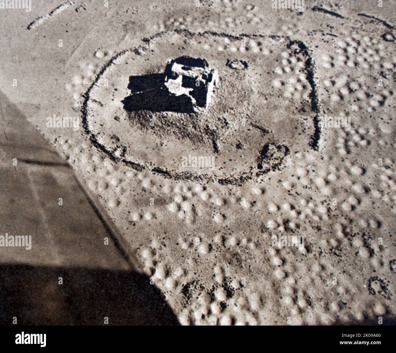 Aerial view of a Roman frontier fort in West Tripolitania Stock Photo ...