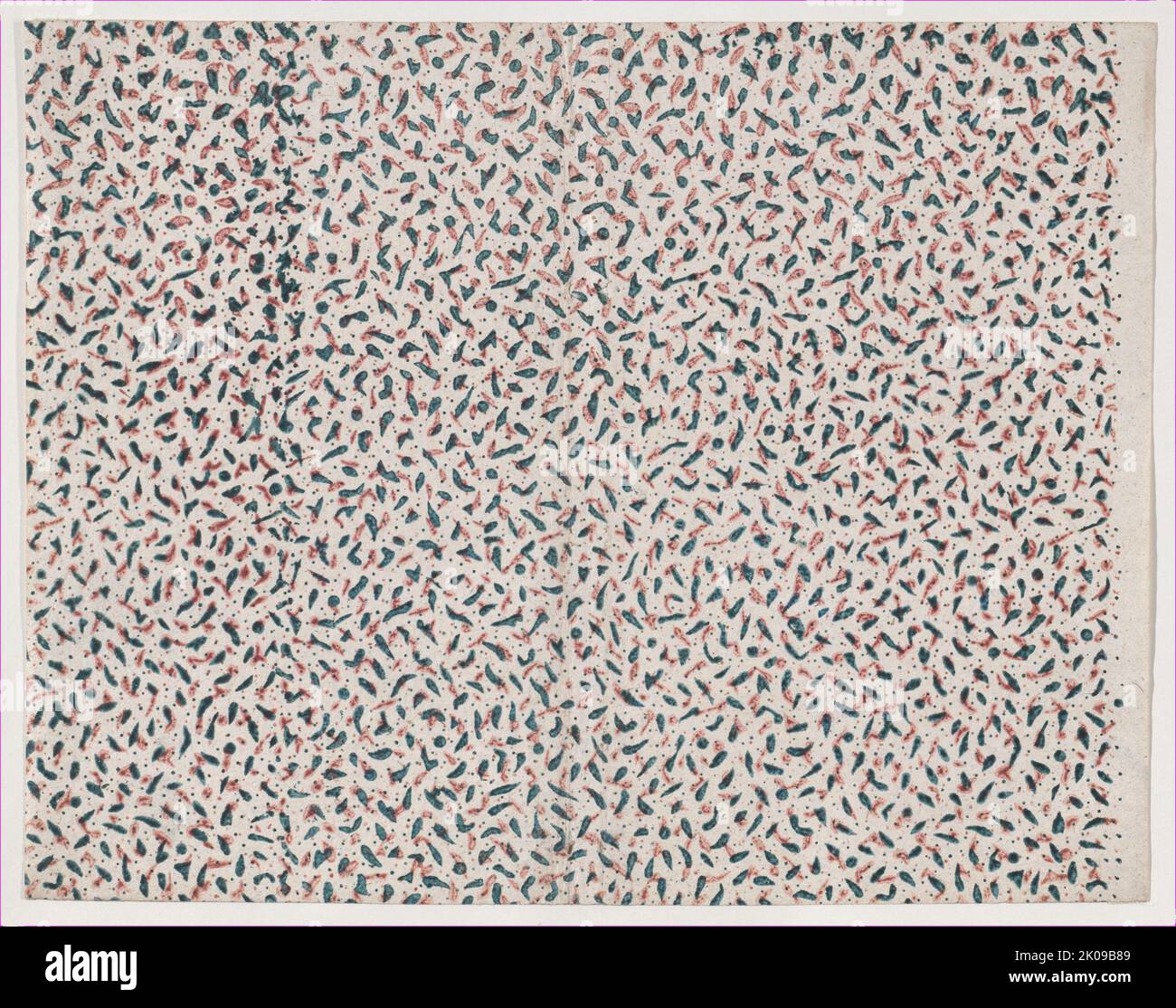 Sheet with overall abstract pattern, 19th century Stock Photo - Alamy