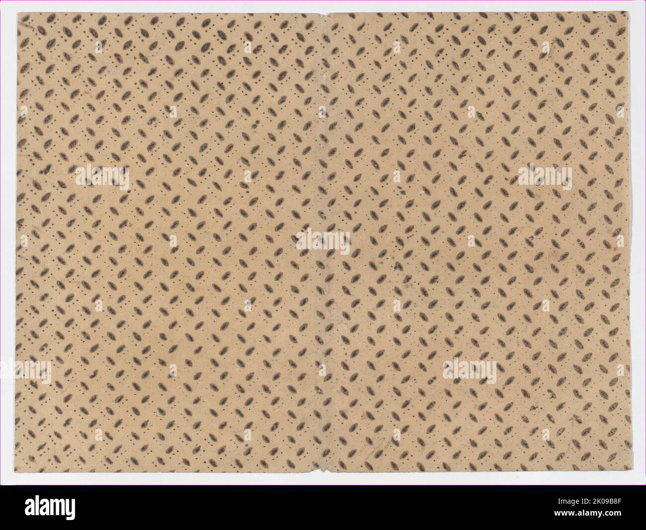 Sheet with overall pattern of dots and dashes, 19th century Stock Photo ...