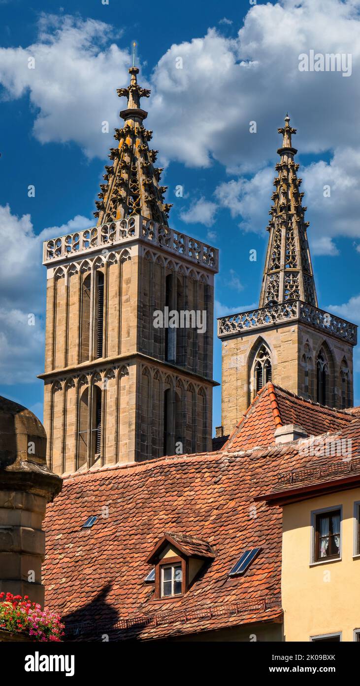 St. James's Church of Rothenburg ob der Tauber, Germany Stock Photo - Alamy