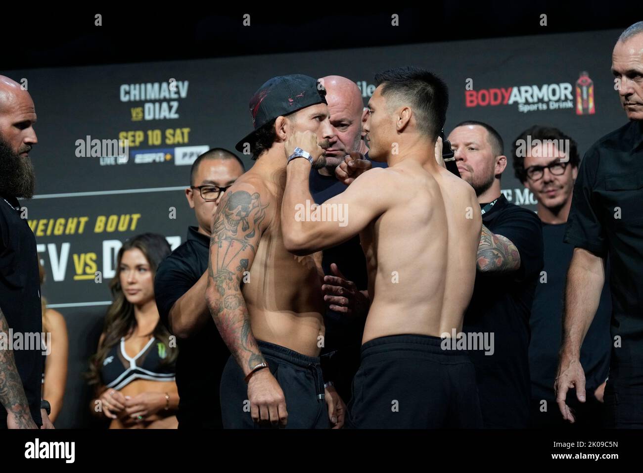 LAS VEGAS, NV - September 9: Chad Anheliger (L) and Alatenghelli (R ...