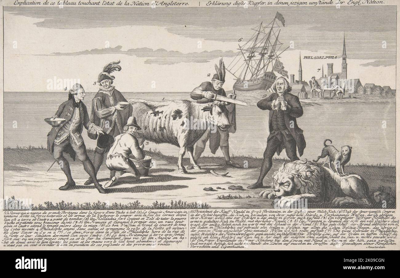 State of the English Nation [Toestand der Engelsche Natie], ca. 1780 ...