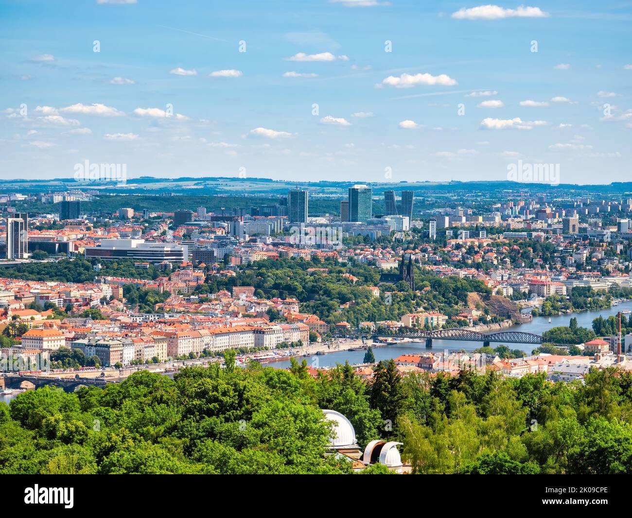 Aerial view prague skyline hi-res stock photography and images - Alamy