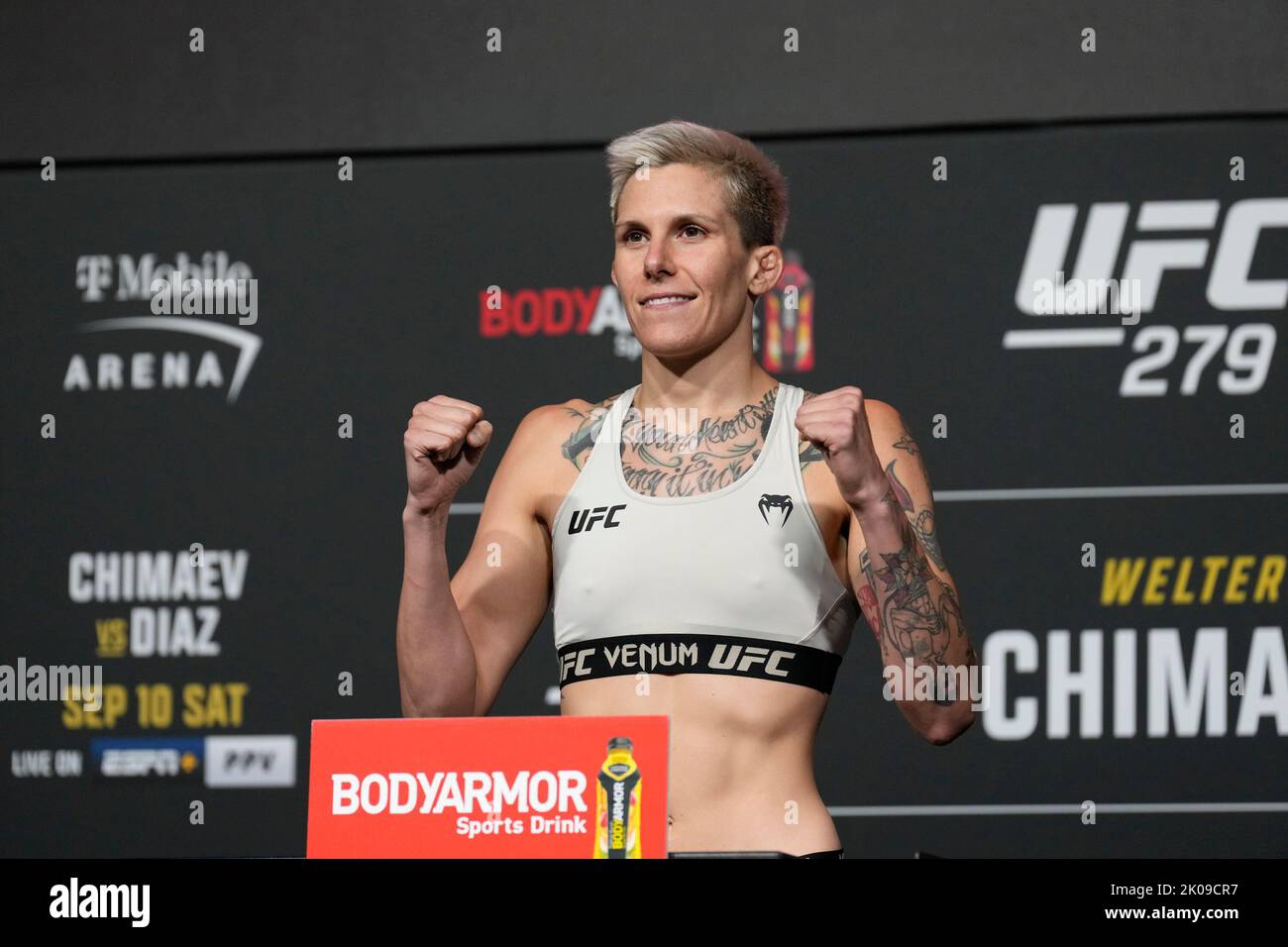 LAS VEGAS, NV - September 9: Macy Chiasson on stage while the madness ...