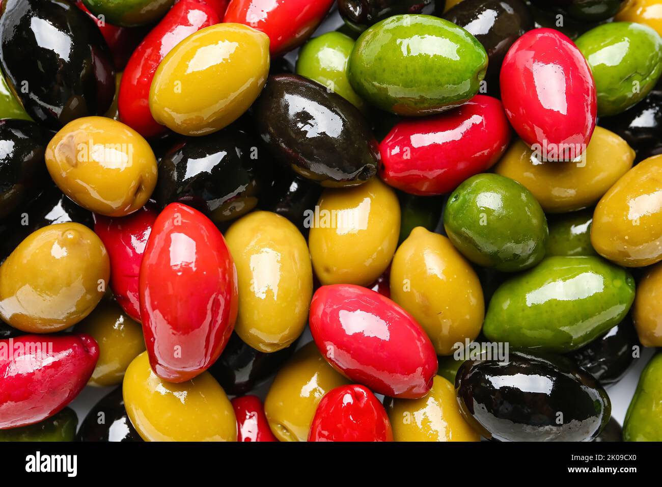 Various kinds olives olive hi-res stock photography and images - Alamy
