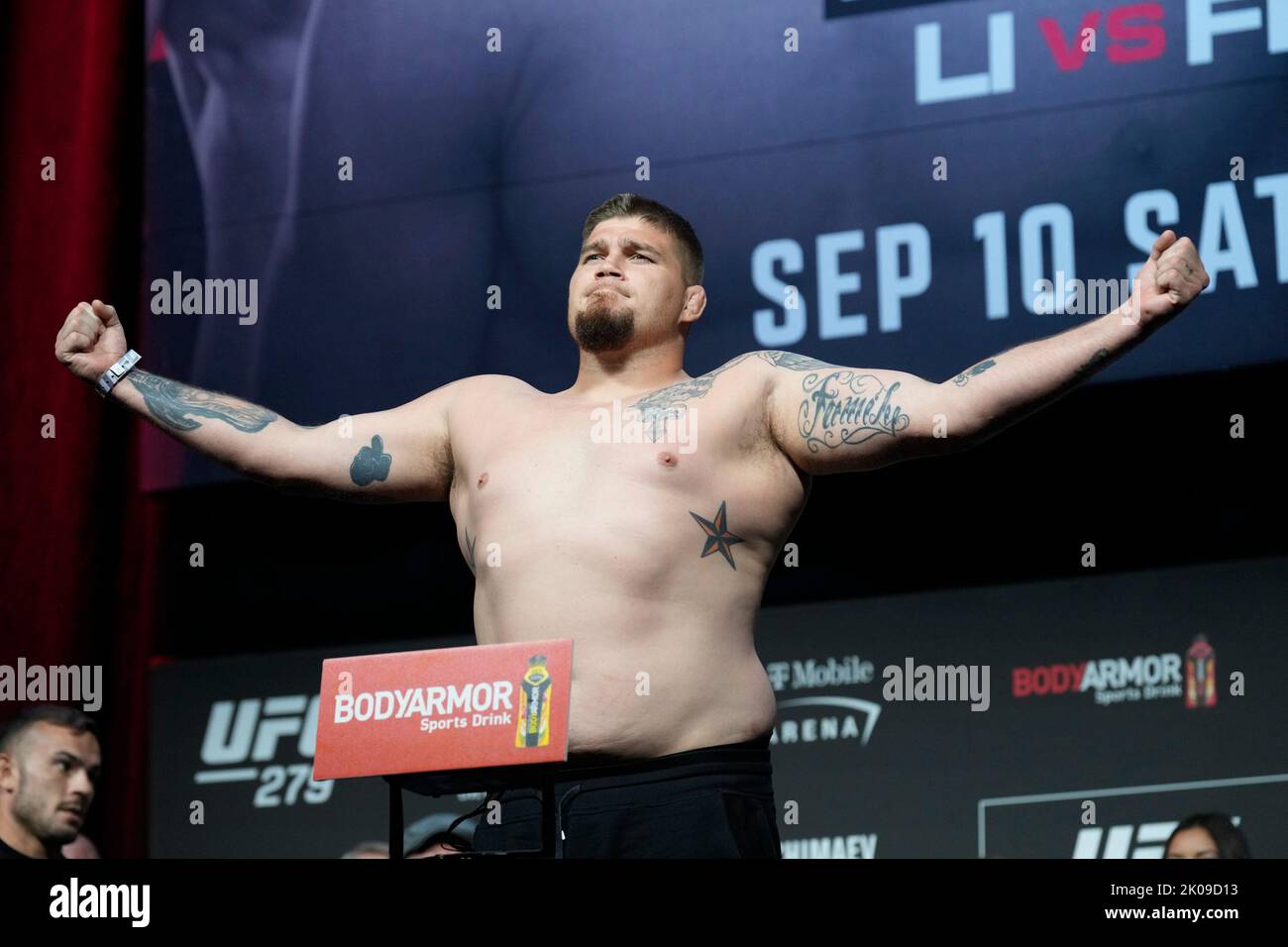 LAS VEGAS, NV - September 9: Jake Collier at MGM Grand Garden Arena for ...