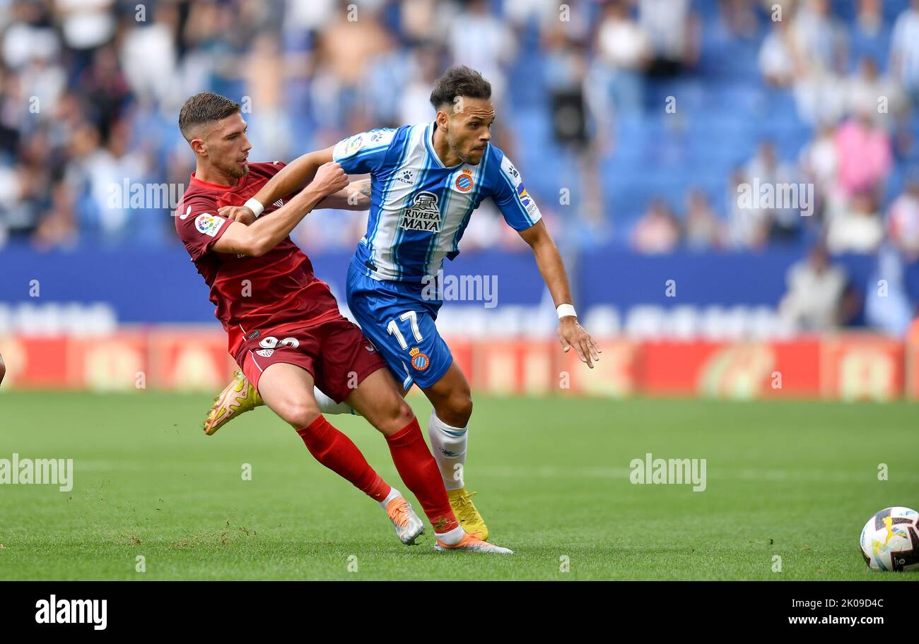 RCD ESPANYOL vs SEVILLA FC September 10,2022 Martin Braithwaite of RCD ...