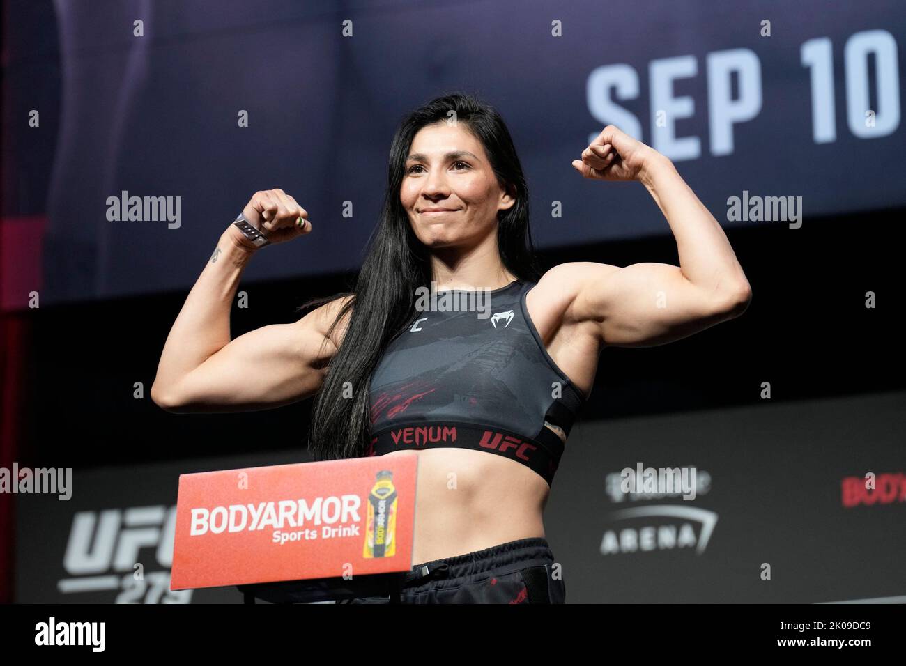 LAS VEGAS, NV - September 9: Irene Aldana at MGM Grand Garden Arena for ...