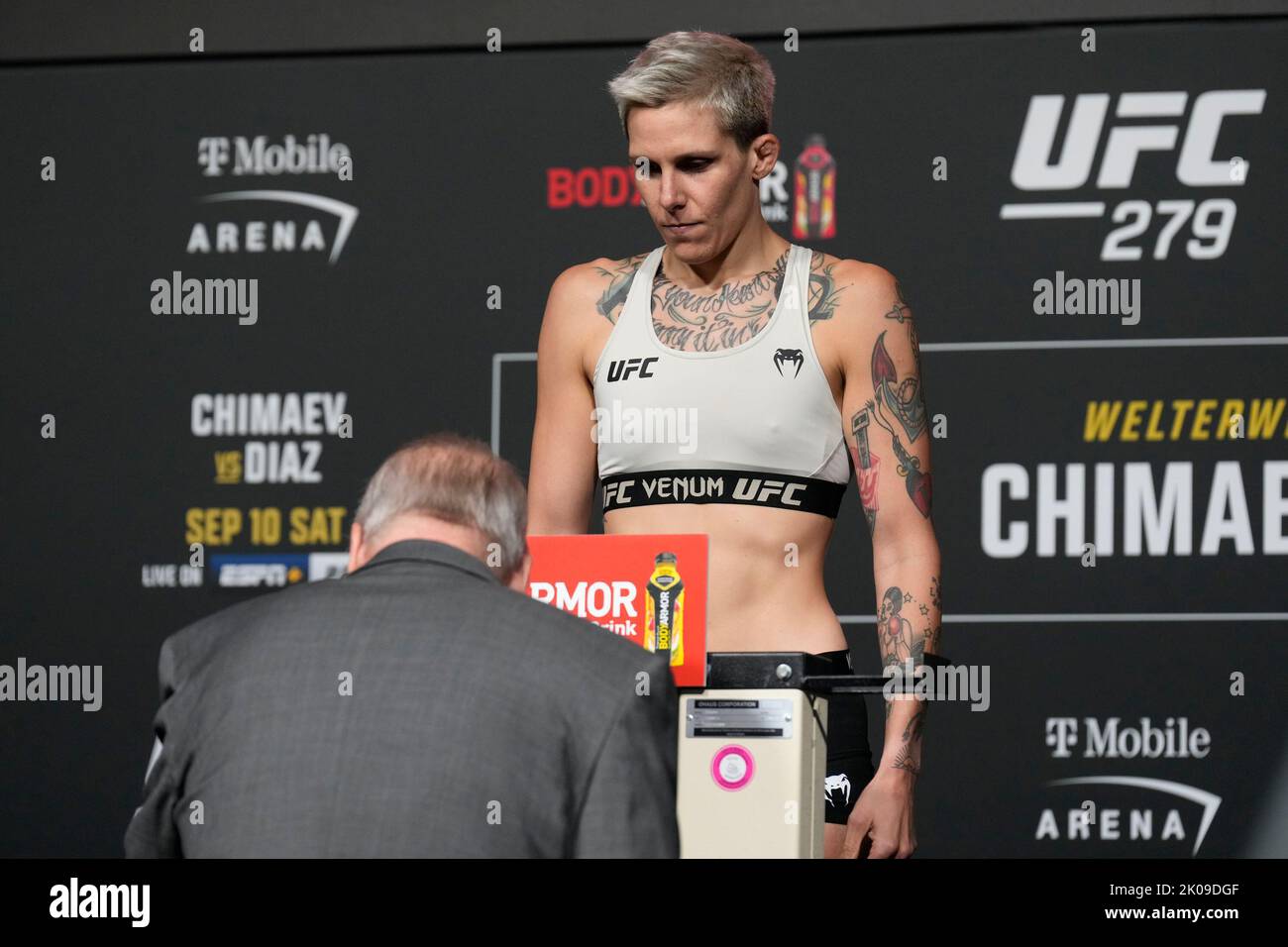 LAS VEGAS, NV - September 9: Macy Chiasson on stage while the madness ...