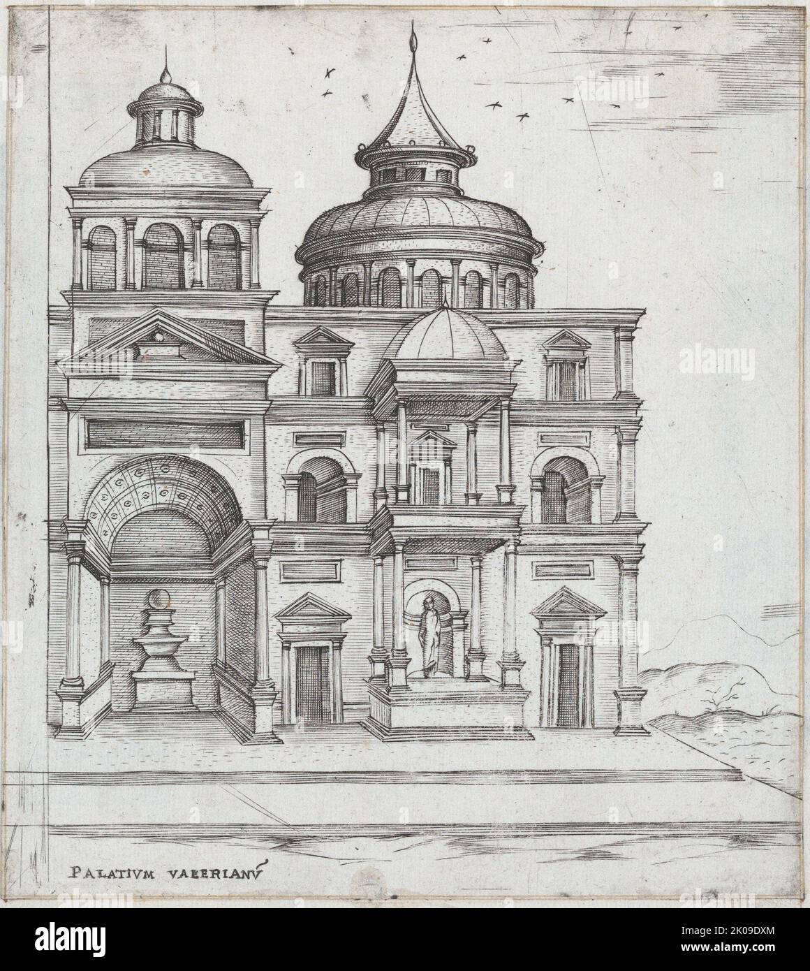 Palatium Valerianu[m], from a series of prints depicting (reconstructed ...