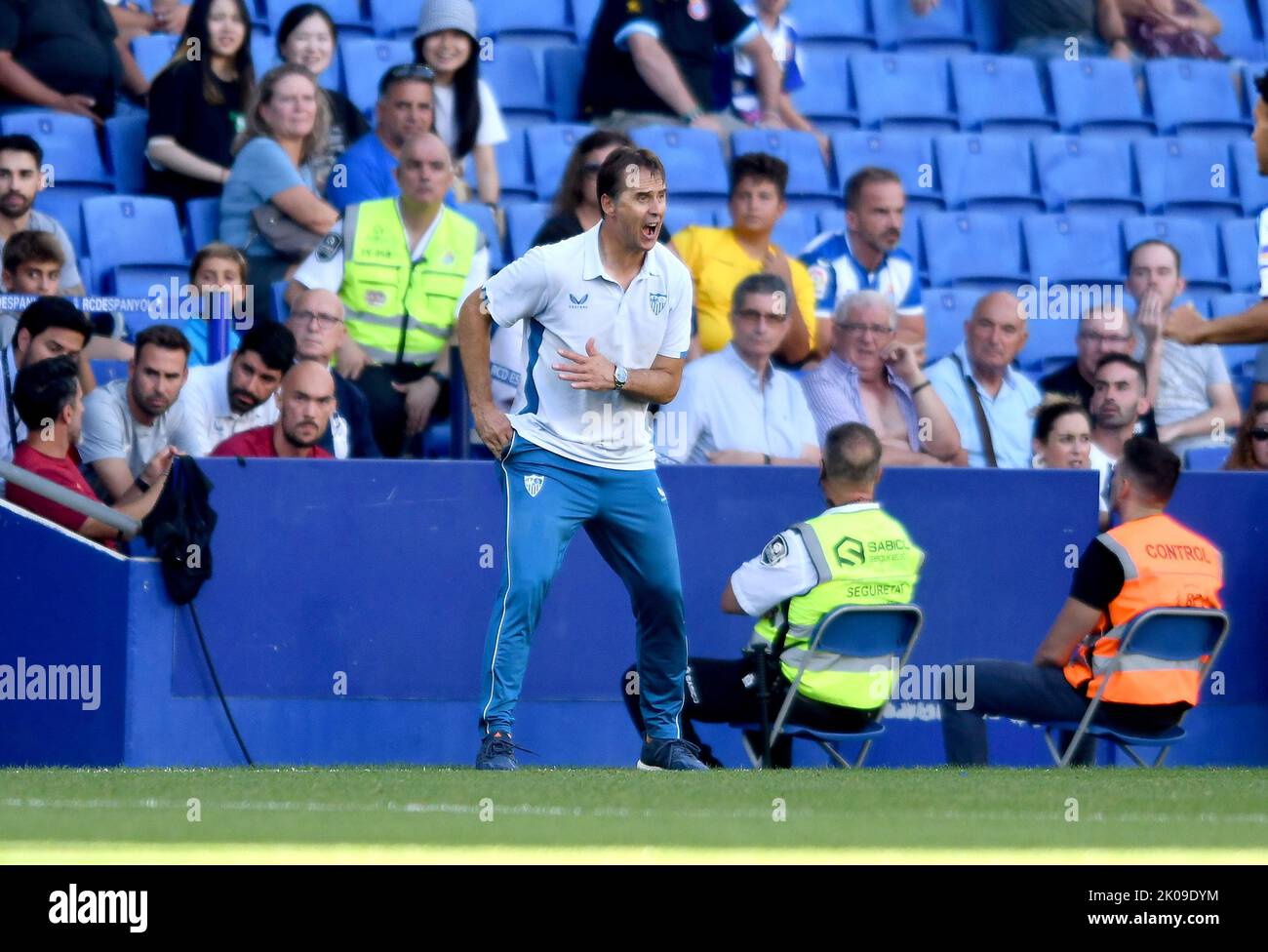 RCD ESPANYOL vs SEVILLA FC September 10,2022 Julen Lopetegui head coach ...