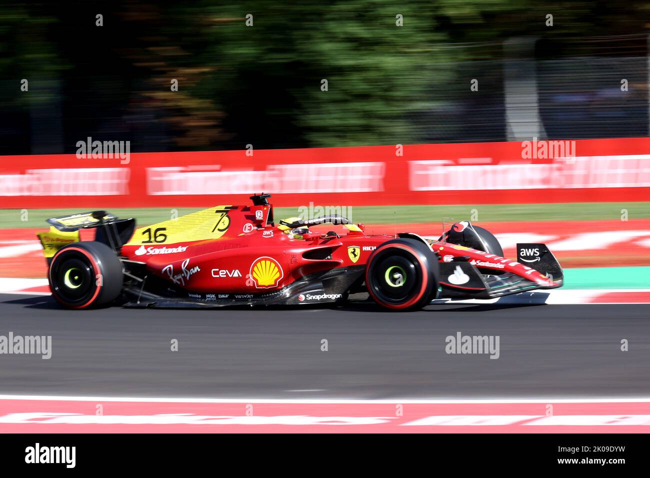 Charles Leclerc of Scuderia Ferrari on track during qualifying for the ...
