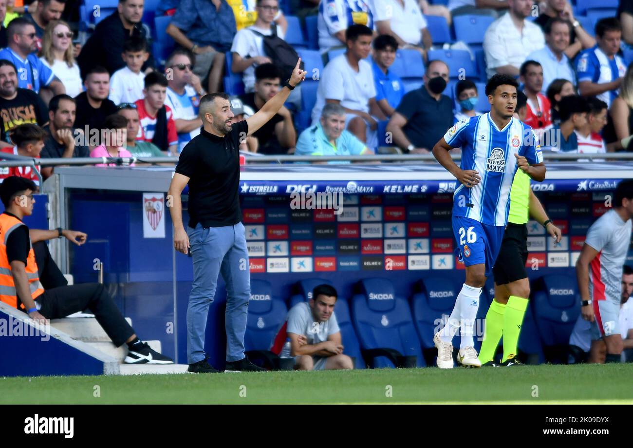 RCD ESPANYOL vs SEVILLA FC September 10,2022 Diego Martínez head coach ...
