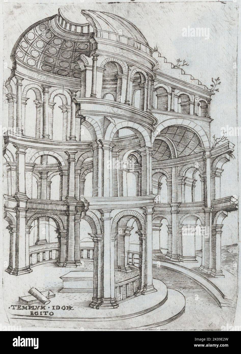 Templum Isaiae Prophetae, from a Series of Prints depicting ...
