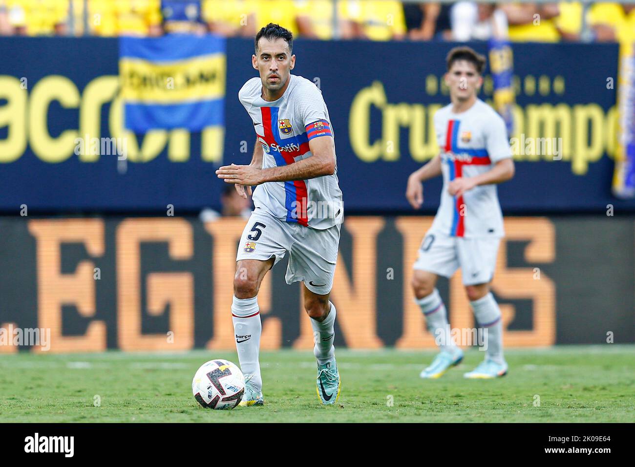 Sergio Busquet of FC Barcelona during the La Liga match between Cadiz ...