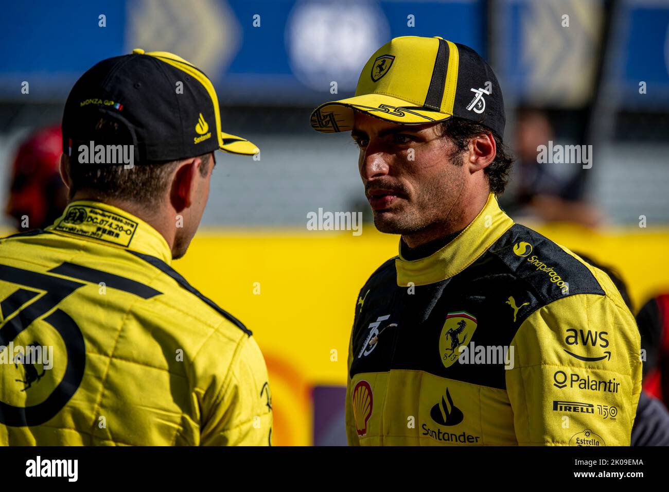 Monza, Italy, 10th Sep 2022, Carlos Sainz Jr, from Spain competes for ...