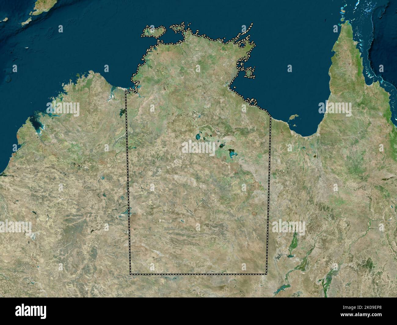Northern Territory, territory of Australia. High resolution satellite ...