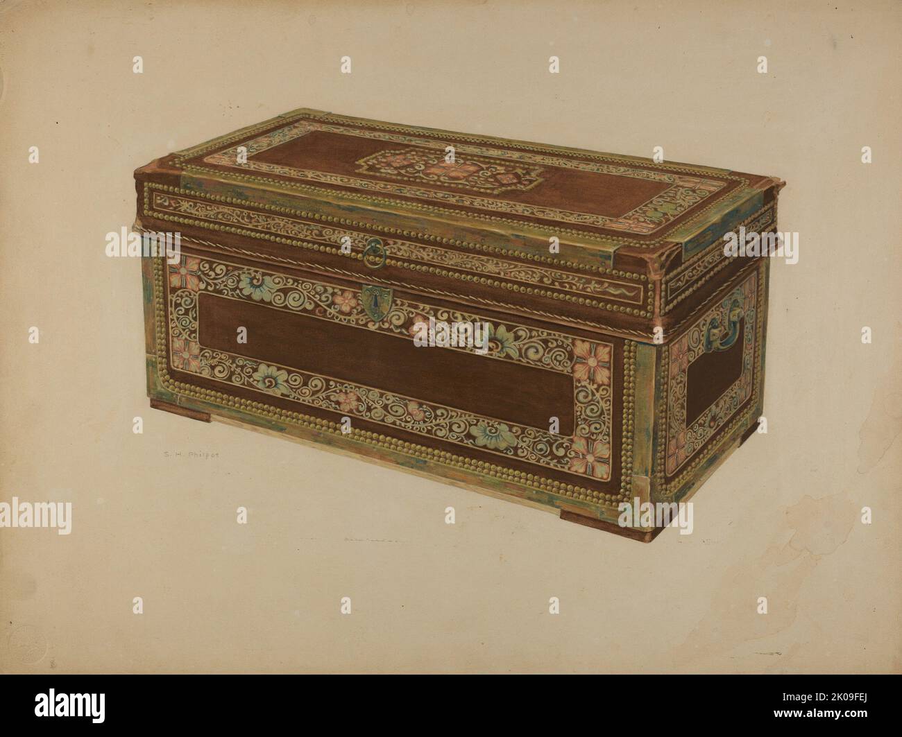 Pa. German Chest, c. 1940 Stock Photo - Alamy
