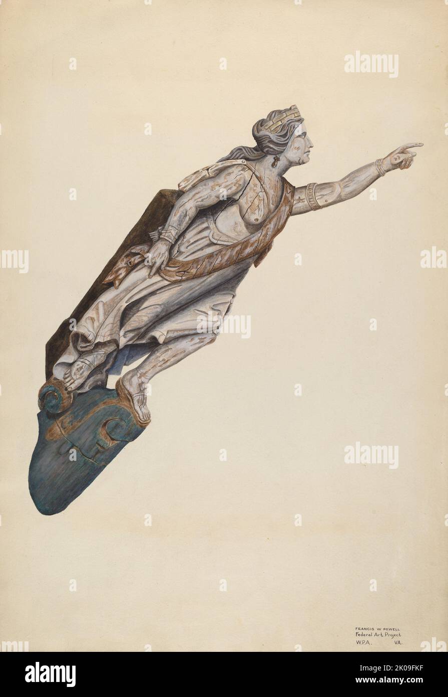 Carved wood figurehead of woman hi-res stock photography and images - Alamy