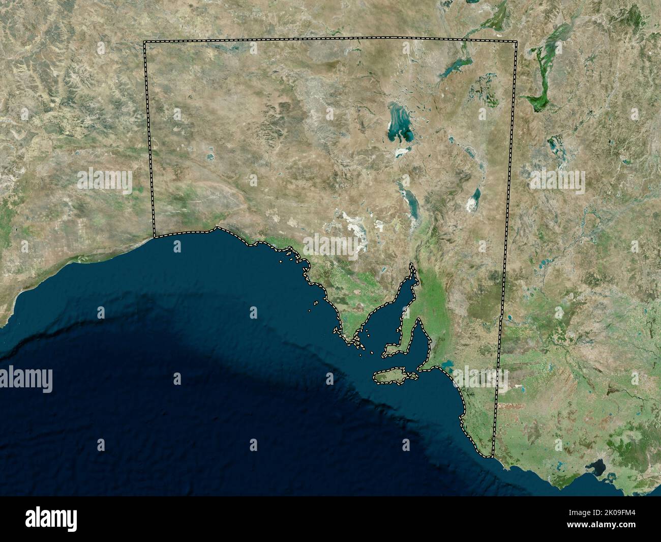 South Australia, state of Australia. High resolution satellite map ...